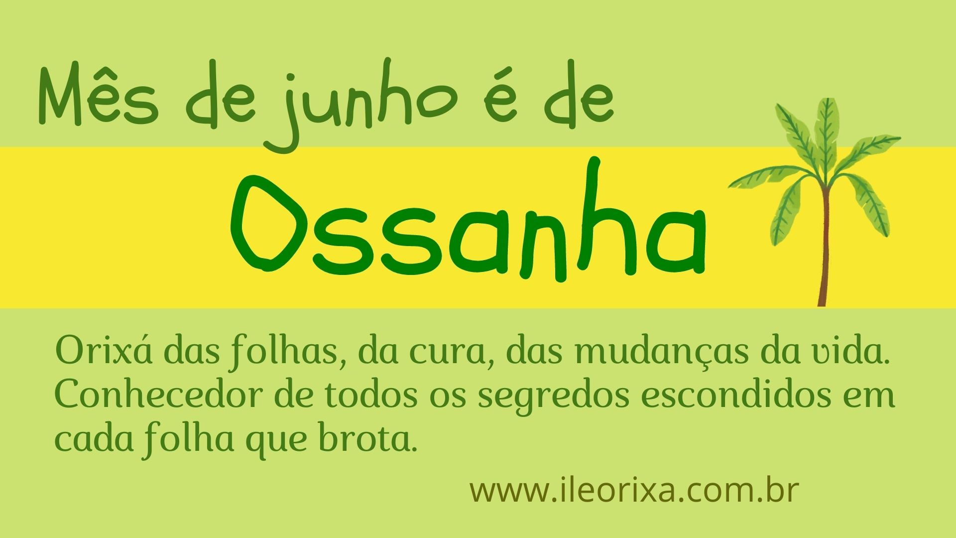 Junho dedicamos para Ossanha - Fortaleza Ilê Orixá - Axé da Fortaleza